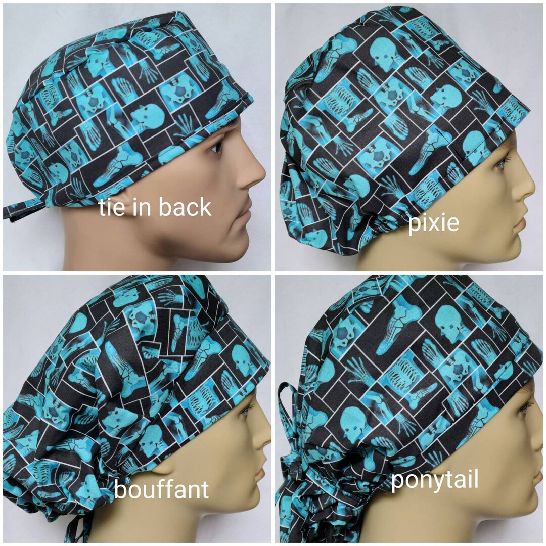 Xray Ortho Radiology Surgical SCRUB Hat Theatre Cap Anatomy Sweatpad - Etsy