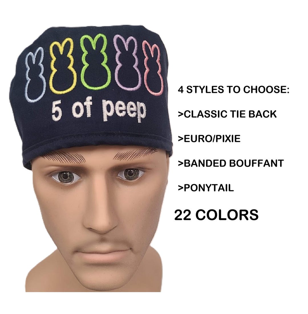 5 of Peep Easter Pick COLOR Pick Hat STYLE Surgical Scrub Hat Operating ...