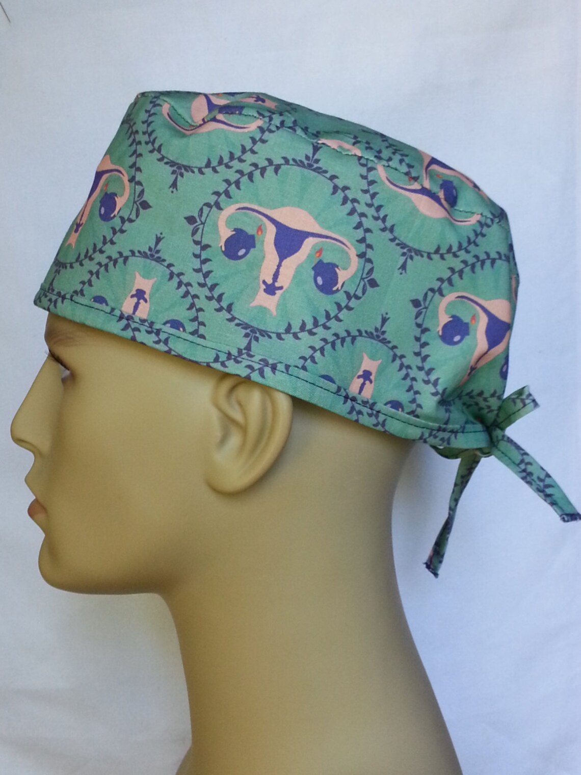 Ovary Ovaries Surgical Scrub Hat Theatre Cap GYN OB UTERUS Tie - Etsy