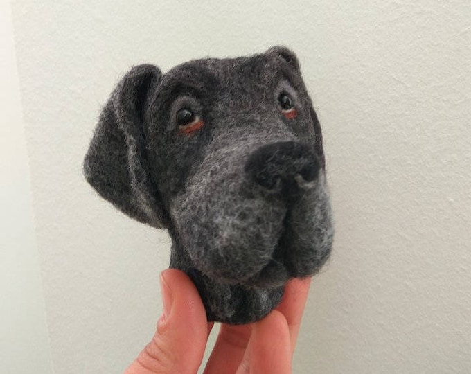 Realistic Dog Head Desk Decoration Dog Portrait Faux Taxidermist Dog ...
