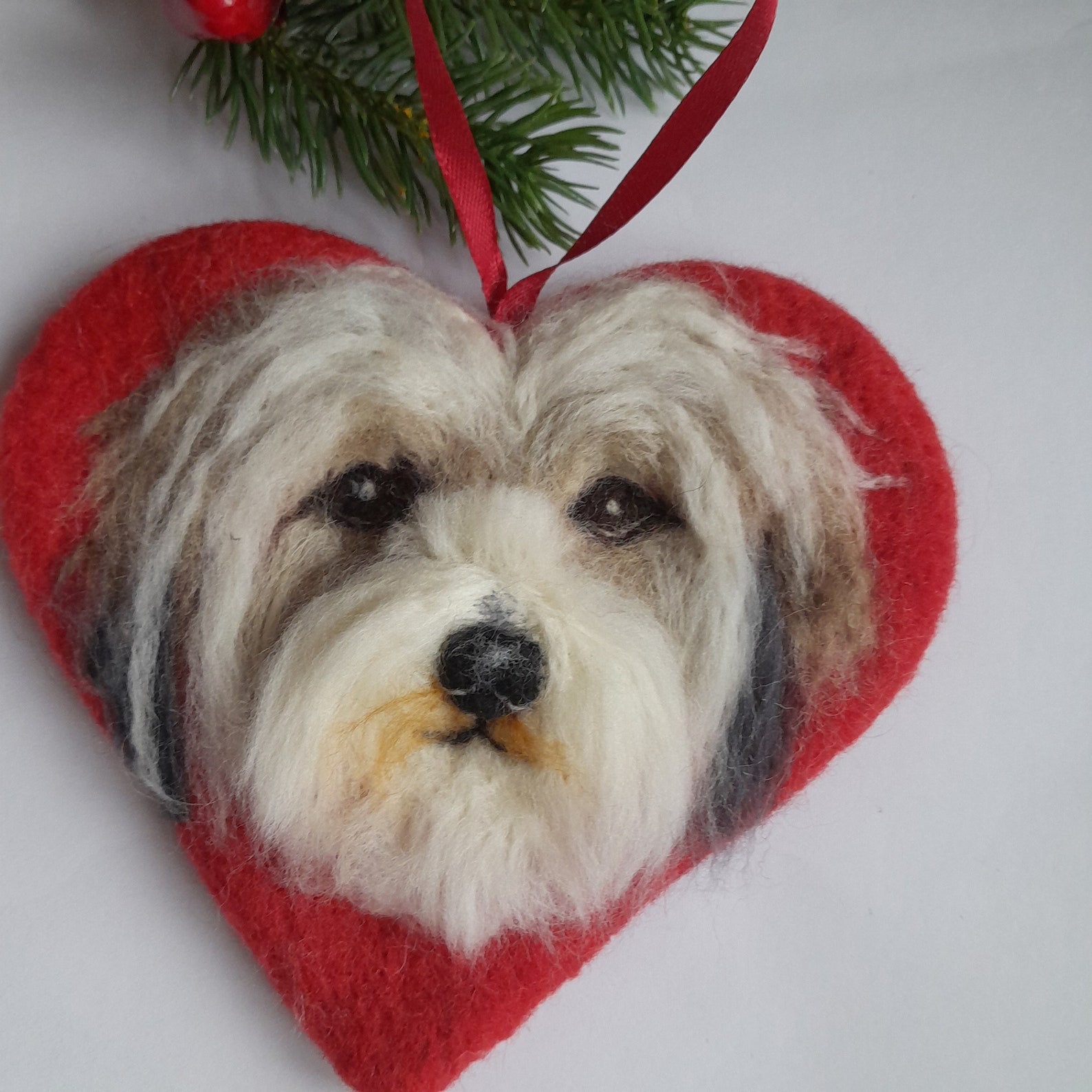 Custom Pet Portrait Realistic Dog Face Needle Felt Dog - Etsy