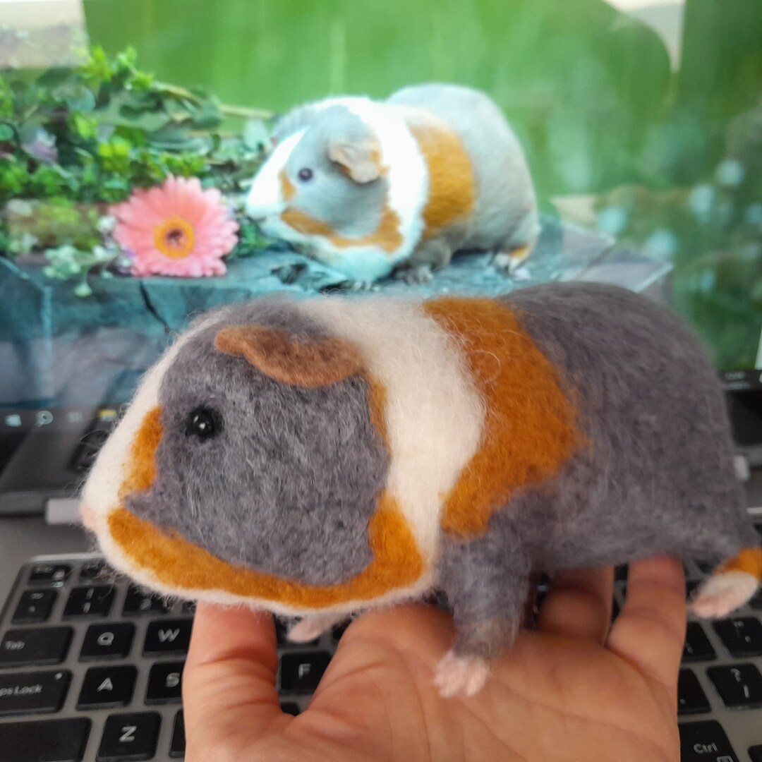 Realistic Needle Felted Guinea Pig Custom Guinea Pig Sculpture Pet ...