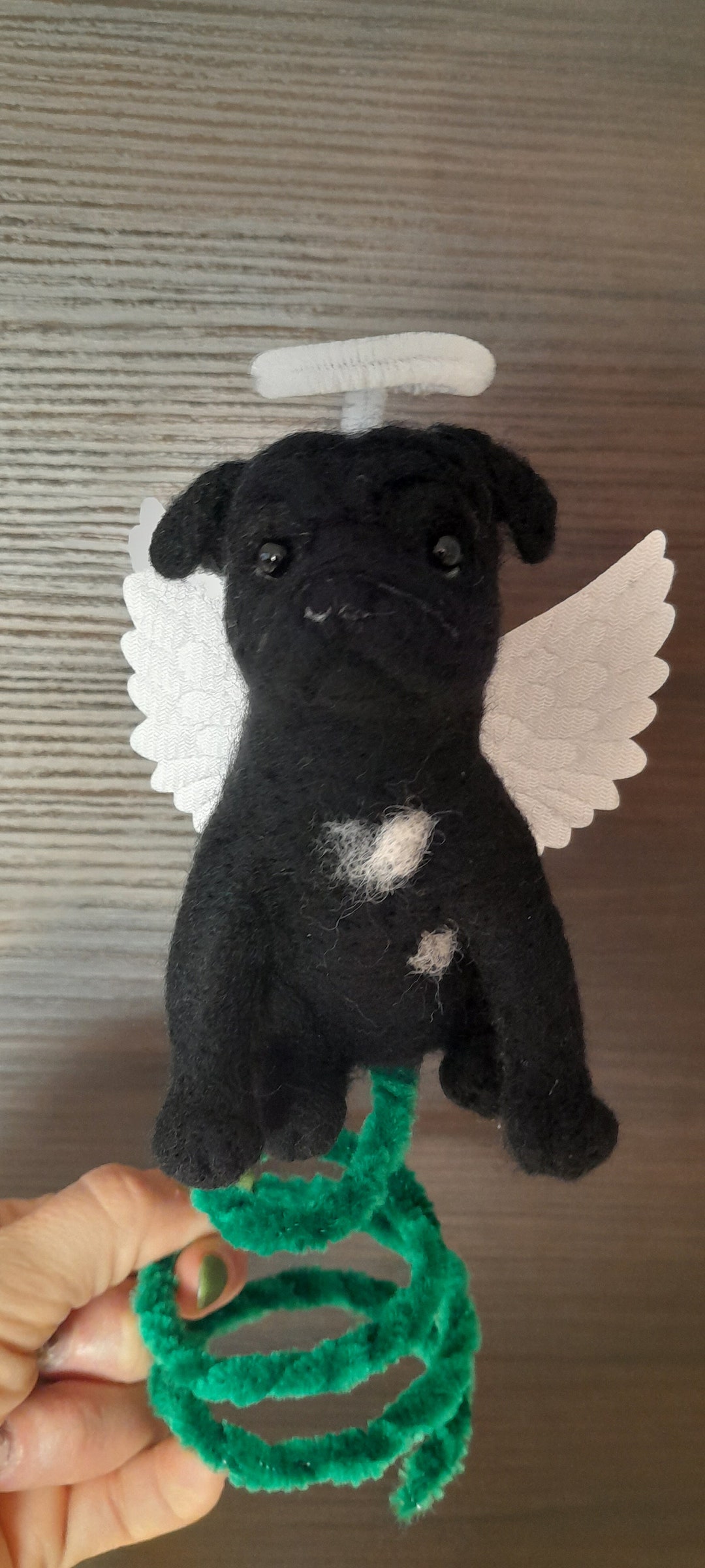 Christmas Tree Pet Toper Realistic Boston Terrier Dog Tree Toper Needle ...