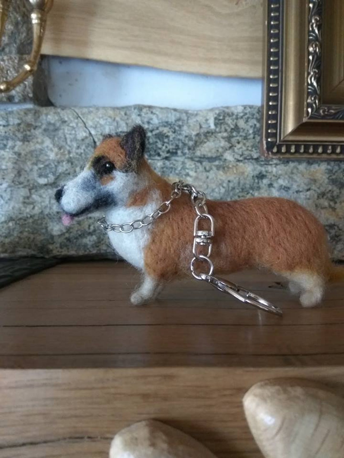 Needle Felt Corgi Bag Charm With Dog Corgi Miniature Corgi Sculpture ...