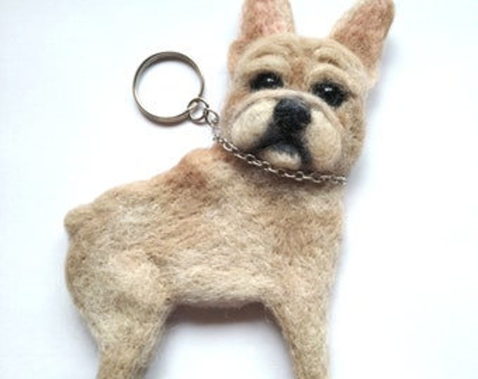 Needle Felt French Bulldog Felted Dog Ornament Custom Dog From Photo ...