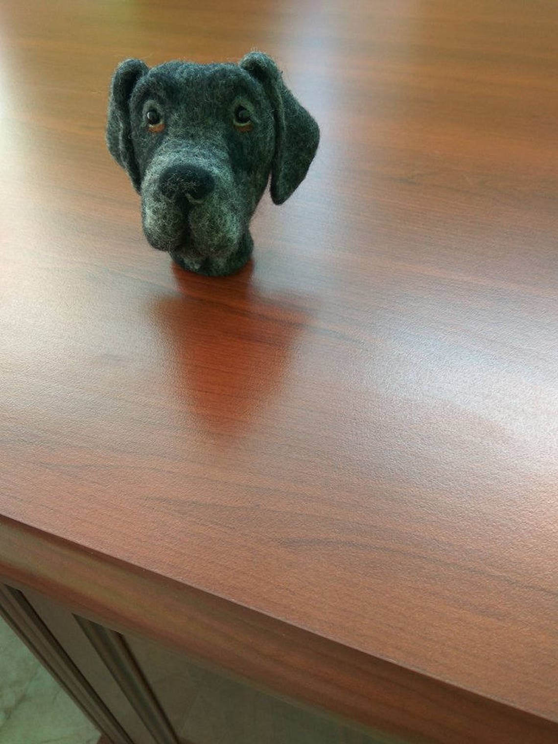 Realistic Dog Head Desk Decoration Dog Portrait Faux - Etsy