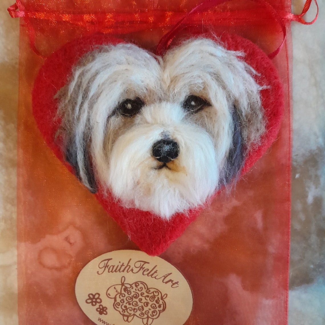 Custom Pet Portrait Realistic Dog Face Needle Felt Dog - Etsy