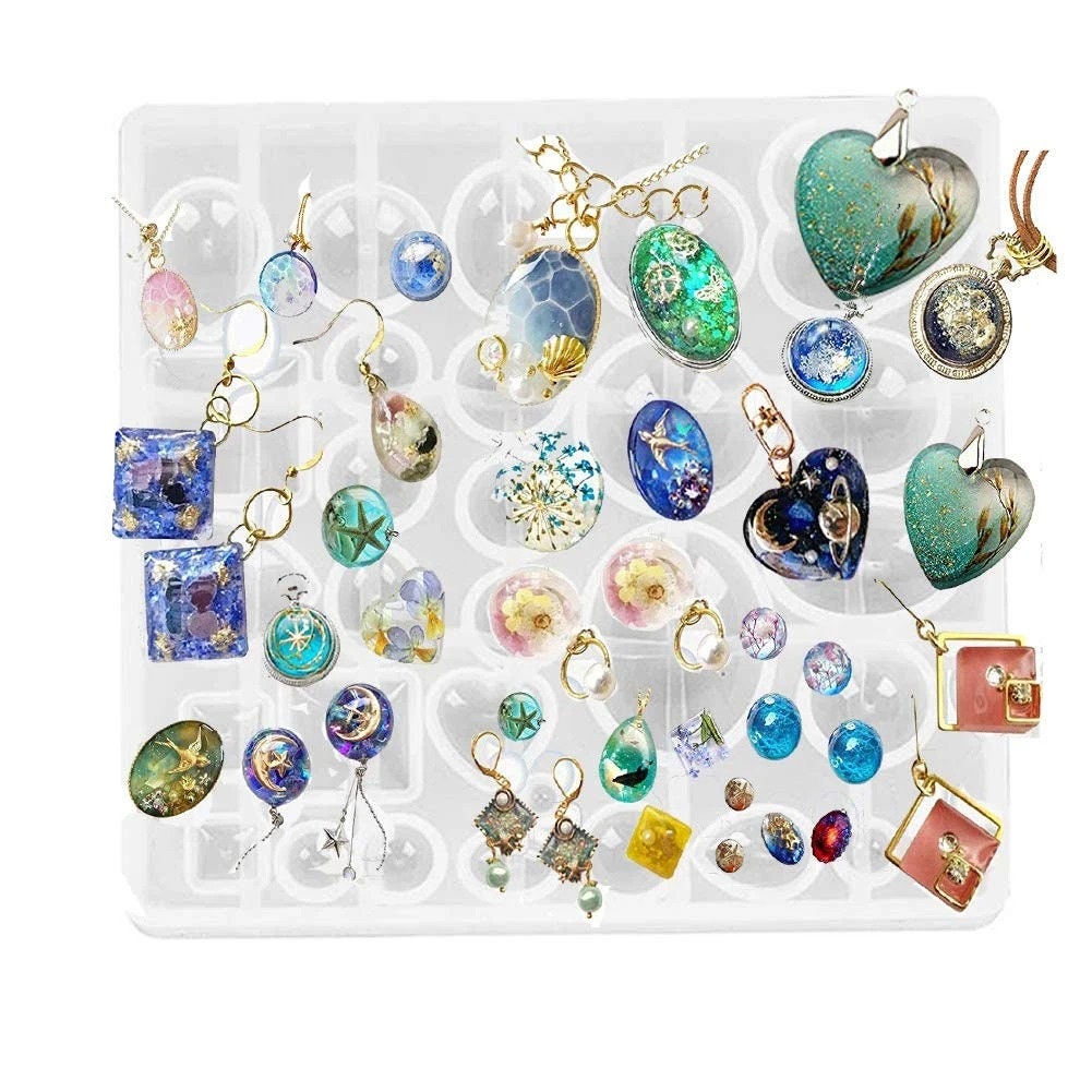 DIY Resin Jewelry Craft Tool Set Resin Pendant Making - Etsy Hong Kong