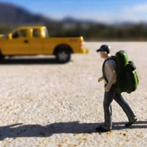 1/64 Scale, 5pcs Set of Miniature Figures, People Hiking, Climbing ...