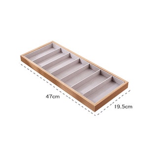 Wooden With Velvet Fabric 7/12/18 Compartments Glasses Display Tray ...