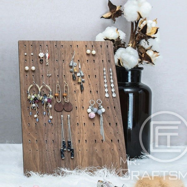 Wood Earring Display - Etsy