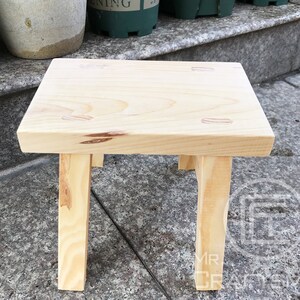 Wooden Pine Wood Short Stool DIY Kits self-assembly Milking - Etsy ...