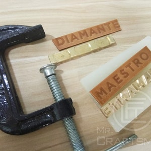 Custom Made Brass Stamp for G-clamp CNC Die Mold Branding - Etsy