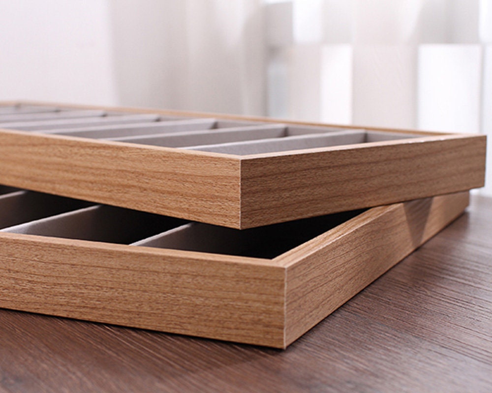 Wooden With Velvet Fabric 7/12/18 Compartments Glasses Display | Etsy