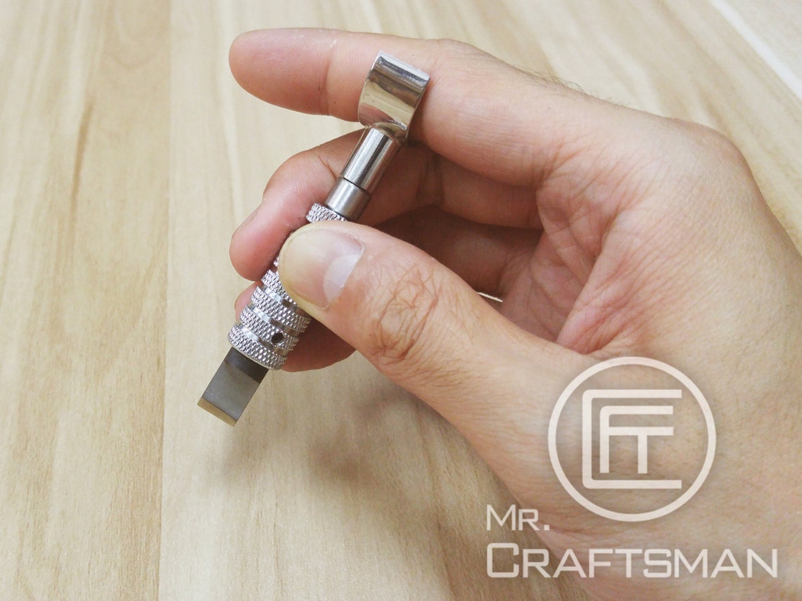 Stainless Steel 360 Degrees Rotating Leather Engraving Knife - Etsy