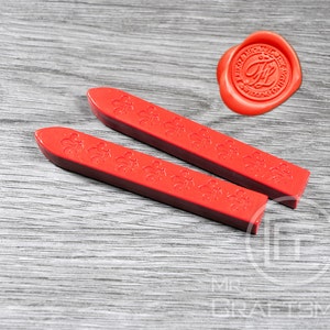 A Deep Orange Color Sealing Wa Stamp Wax Flexible Sealing - Etsy
