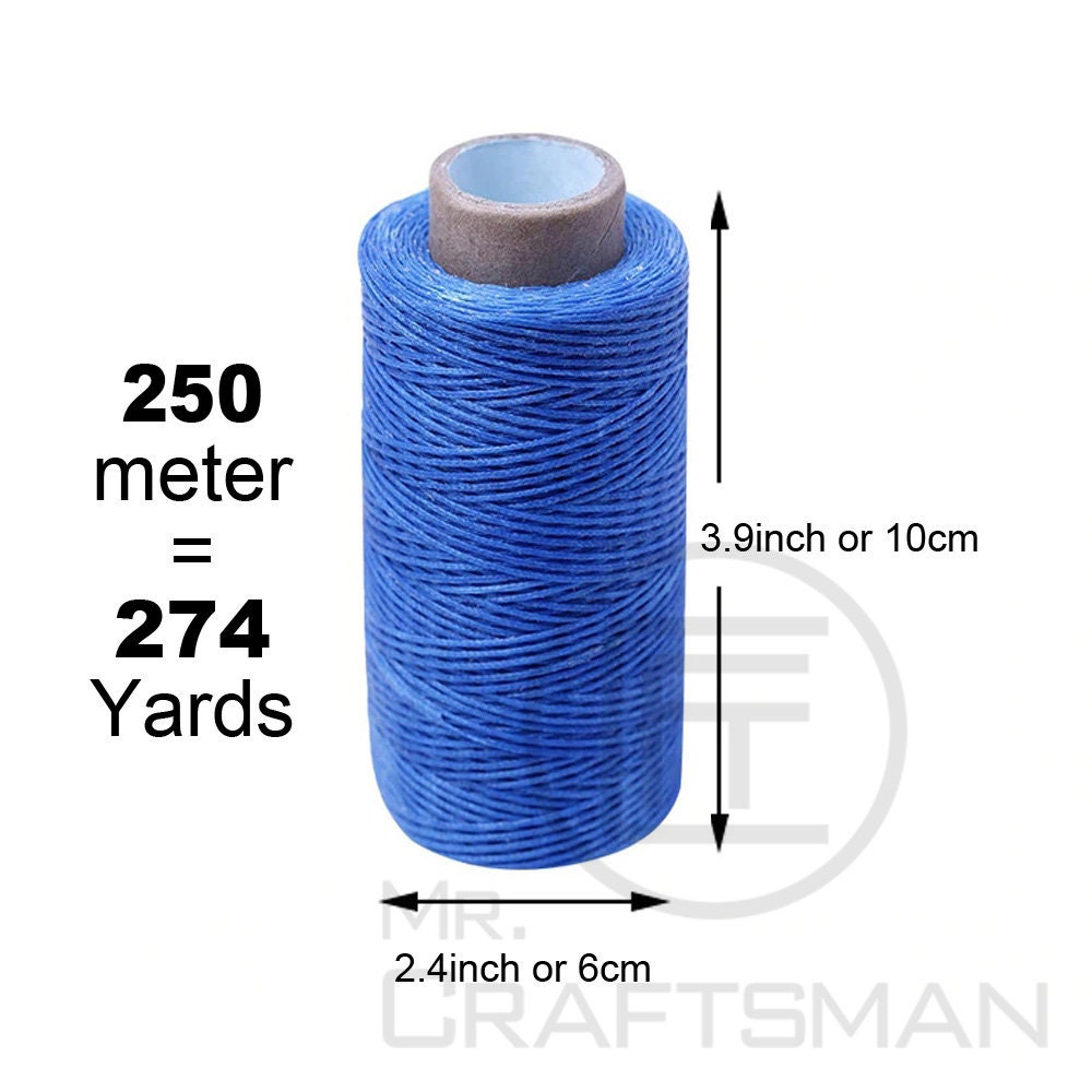 One Spool 250 Meters 274 Yards 0.8mm Flat Waxed Thread Flat | Etsy