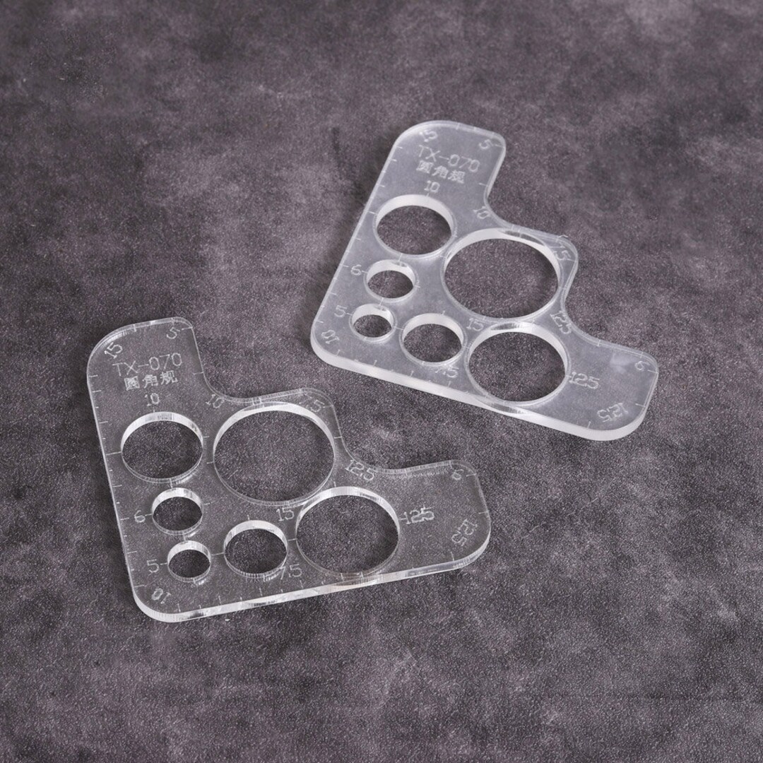 Acrylic Rounded Corner and Circle Template Fillet Ruler - Etsy