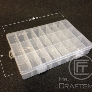 Clear Small Parts Organizer Box Tool Box, Plastic Storage Box With ...