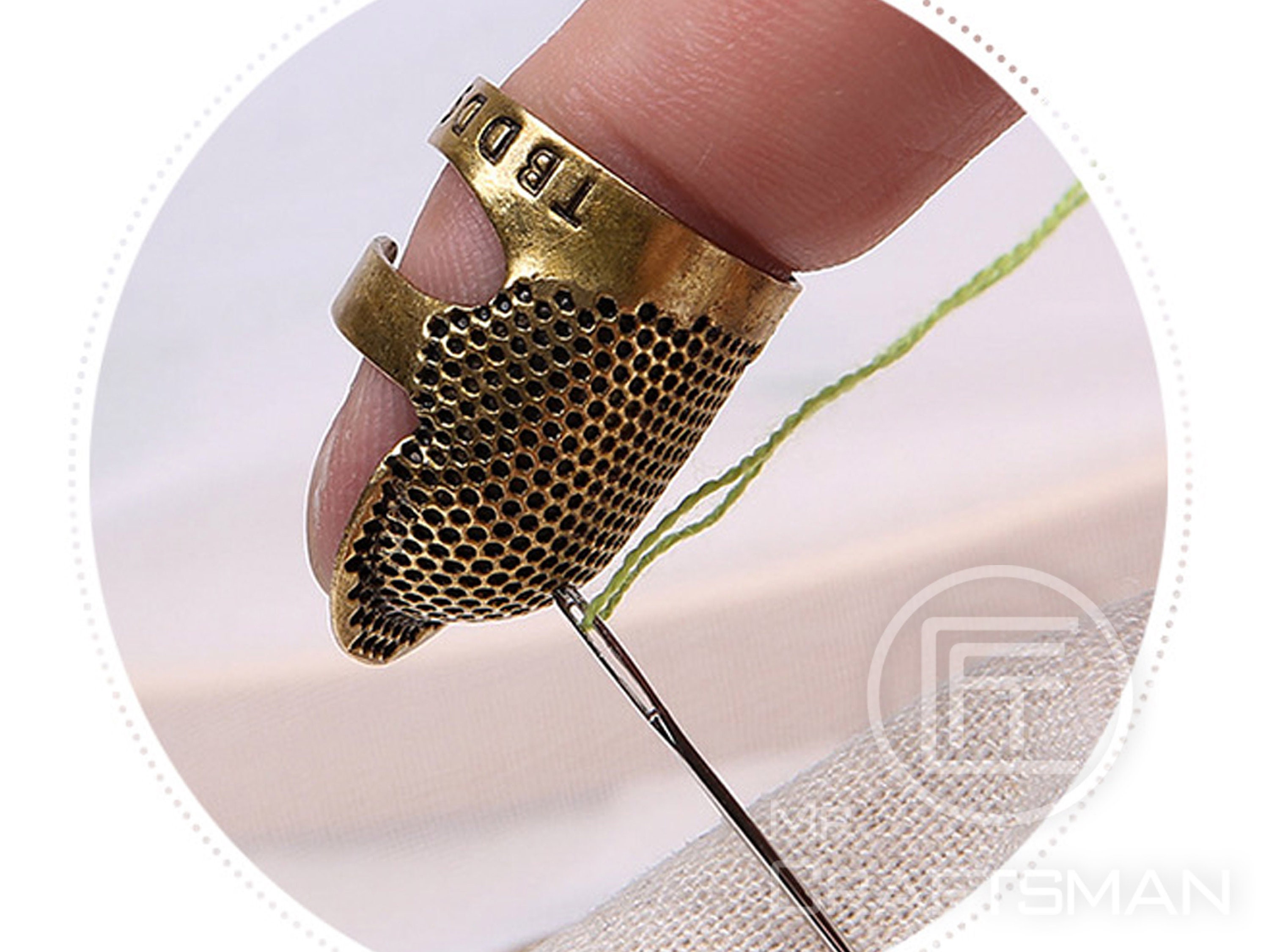 Vintage estilo de dedo manga dedal de coser dedal para bordado - Etsy ...