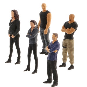 1/64 Model Miniature Figure Racing Car Scene Character Street People ...