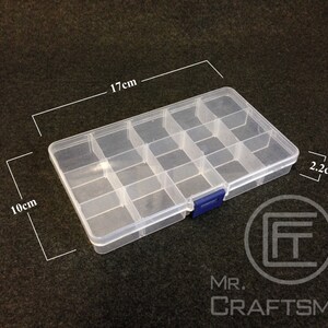 Clear Small Parts Organizer Box Tool Box, Plastic Storage Box With ...