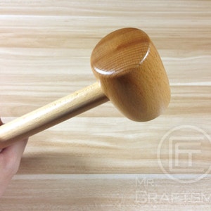 Beech Wooden Hammer Mallet for Leathercraft - Etsy