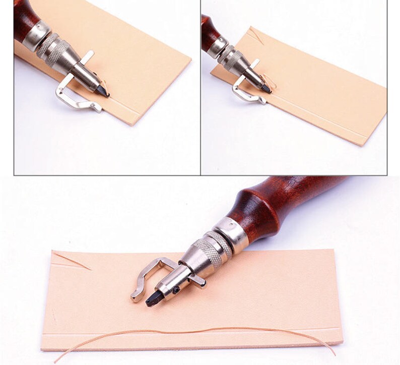2 in 1 Multi Function Adjustable Leather Groove Tool - Etsy