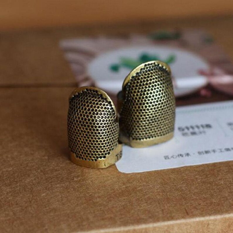 Vintage Style Finger Sleeve Sewing Thimble for | Etsy
