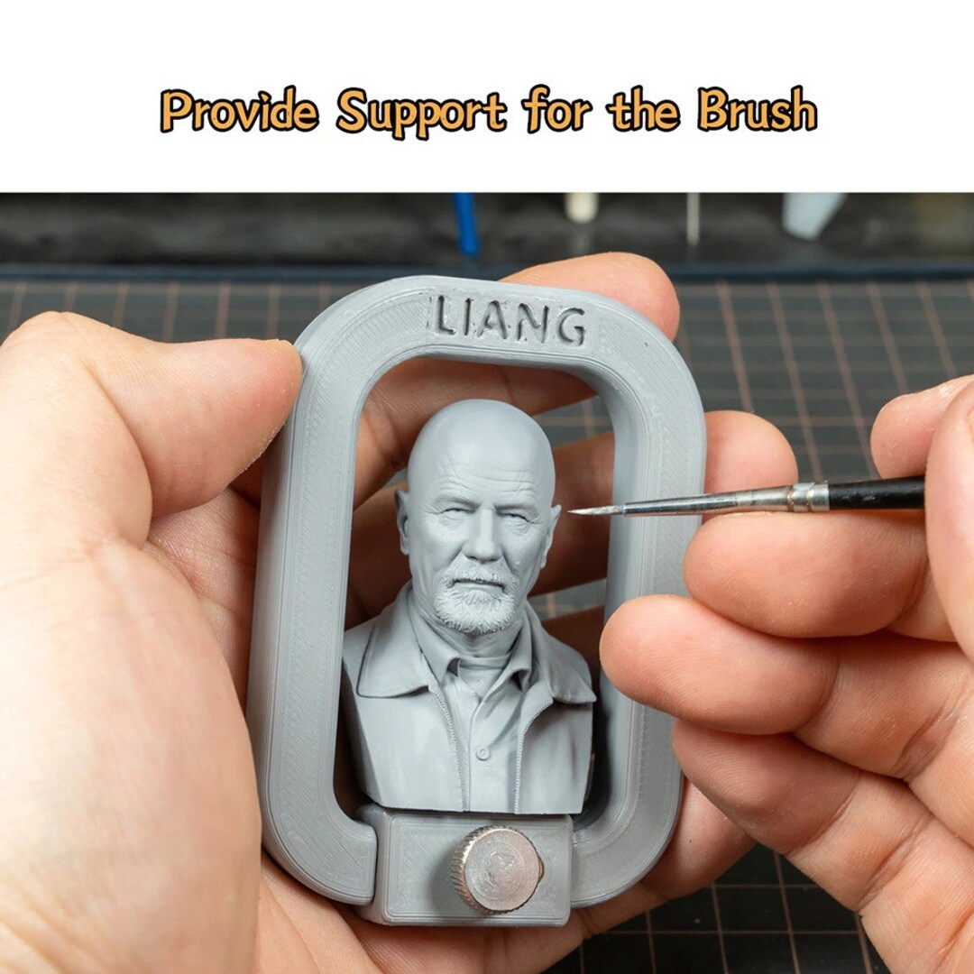 Model Work Holder Painting Handle Soldier Figure Head Carving Hobby ...