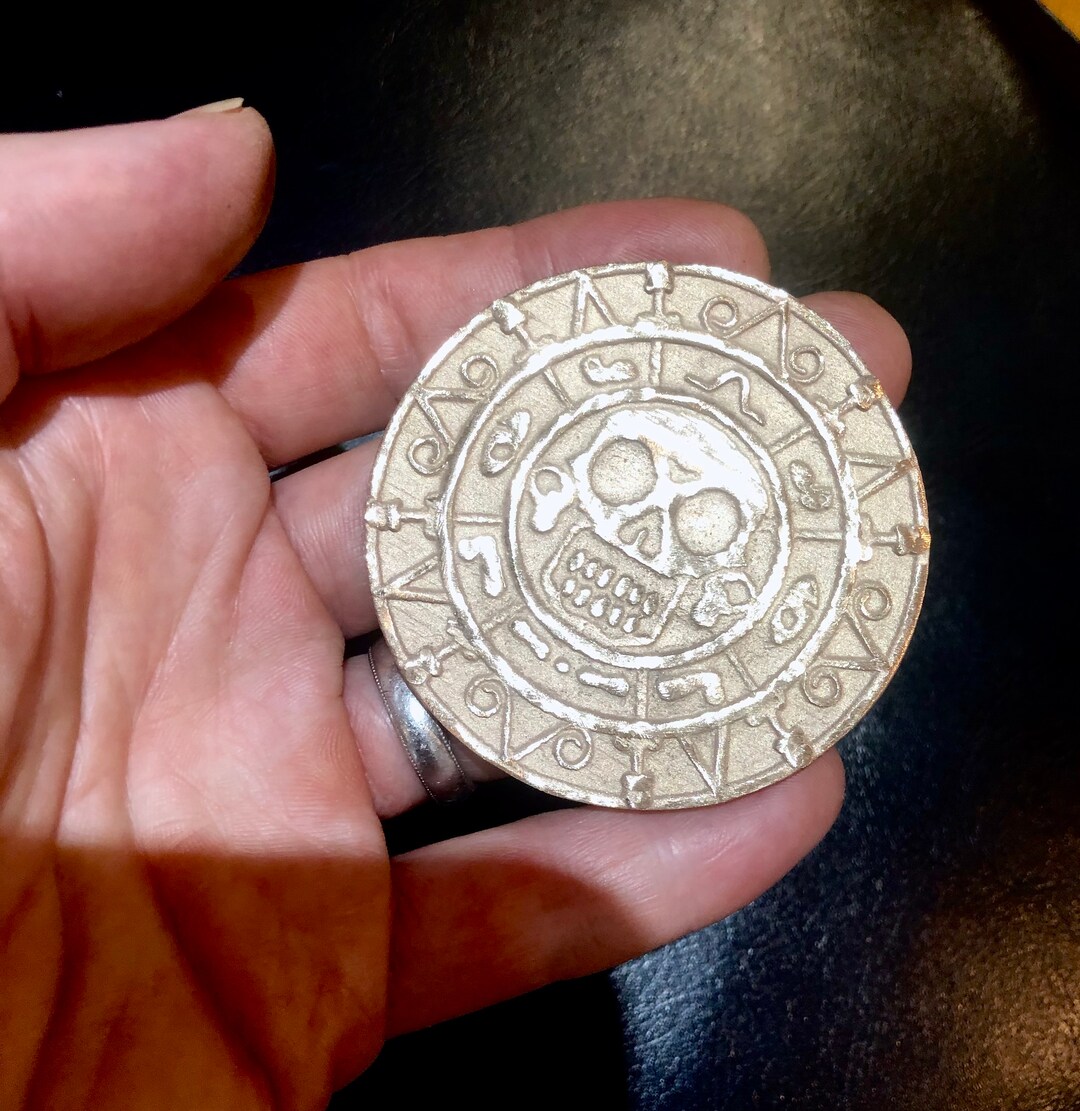 Pirates Curse Coin - Aztec 'gold' Hand Cast in Bronze or Silver - Etsy