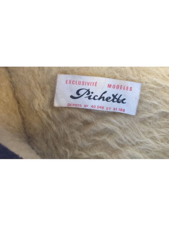 vintage 1960s PICHETTE black long hair Goat Fur Wint… - Gem