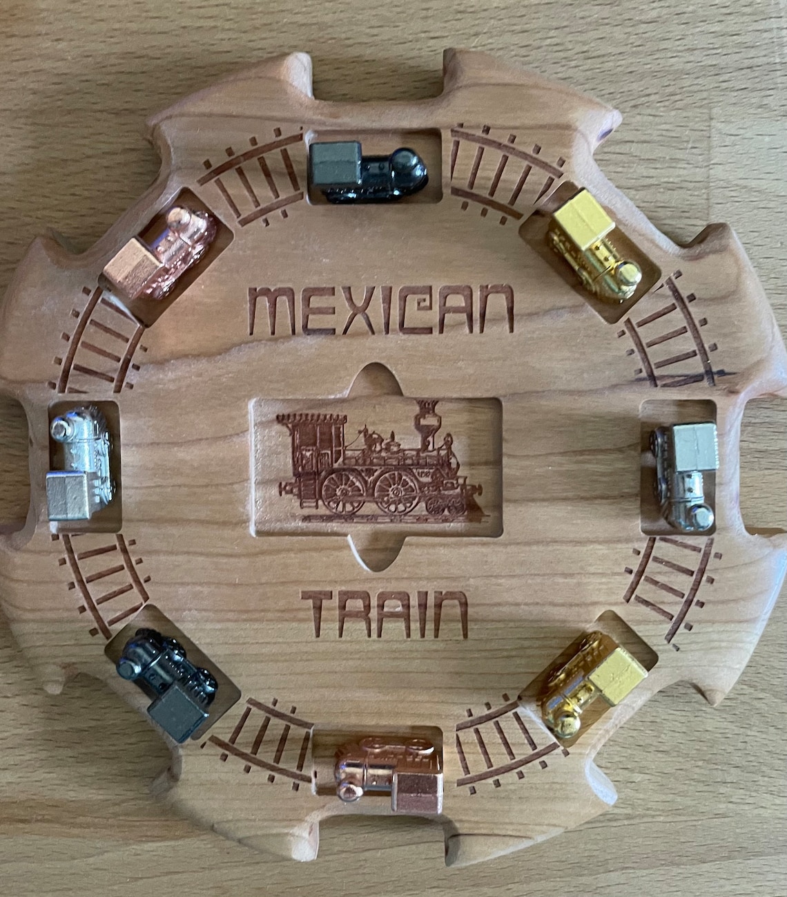 Mexican Train Hub & Tokens - Etsy