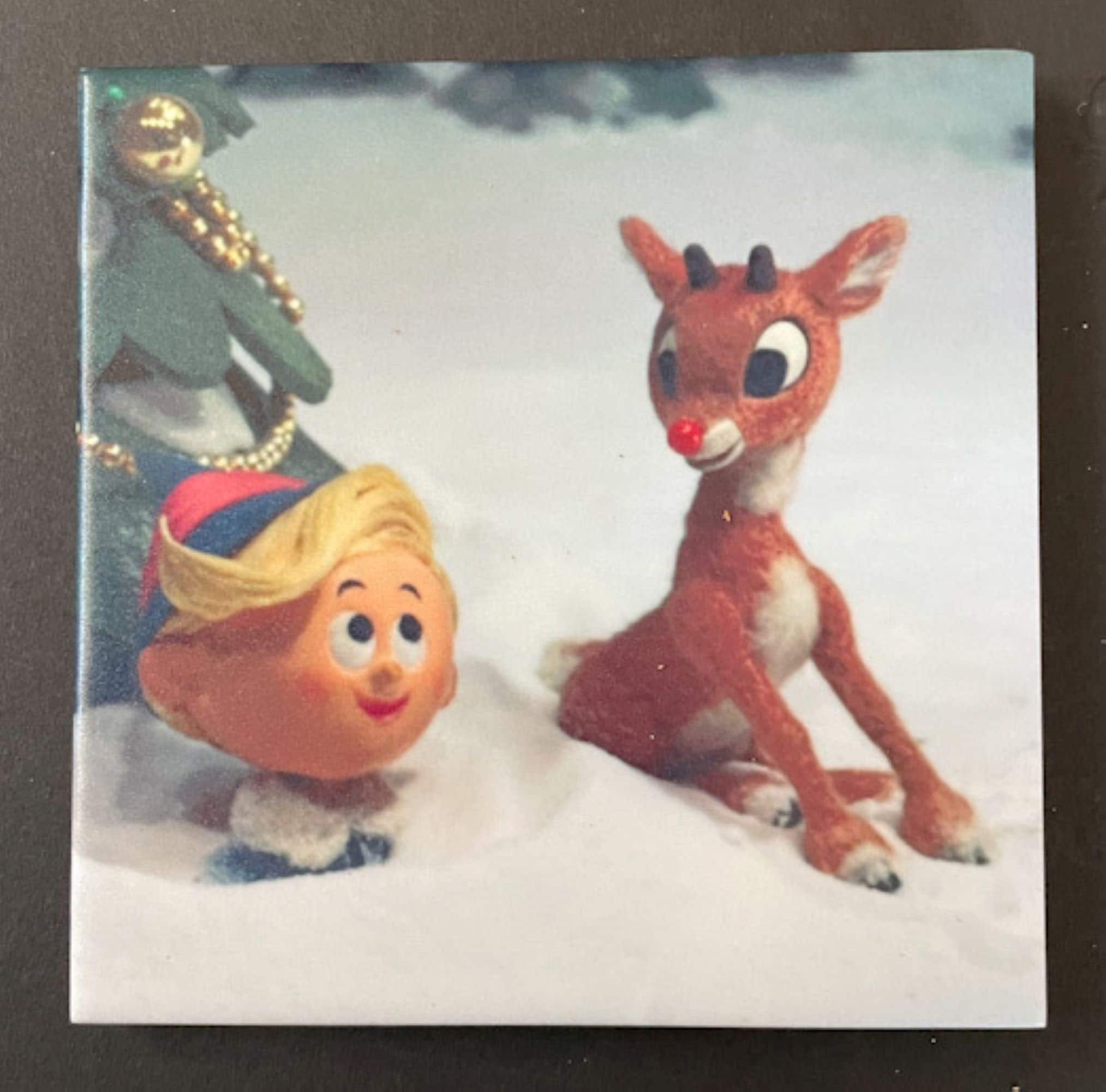 Classic Rudolph & Friends Ceramic Coaster Set - Etsy