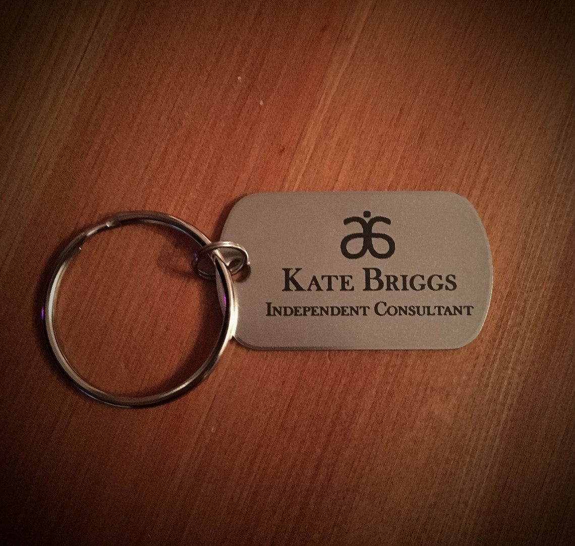 Laser Engraved Stainless Steel Dog Tag Keychain - Etsy