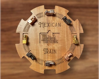 Mexican Train Dominos Train Station Hub Lasercutter Files Svg Download ...