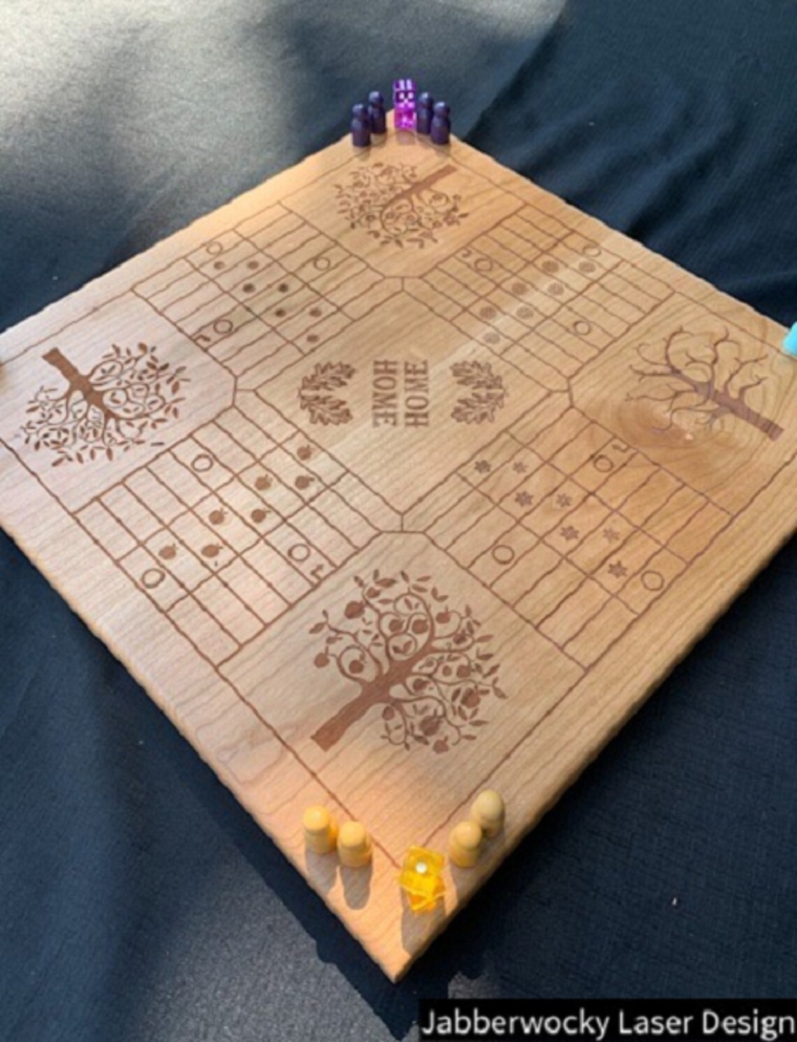 4 Player Fully Customized Pachisi Board | Etsy
