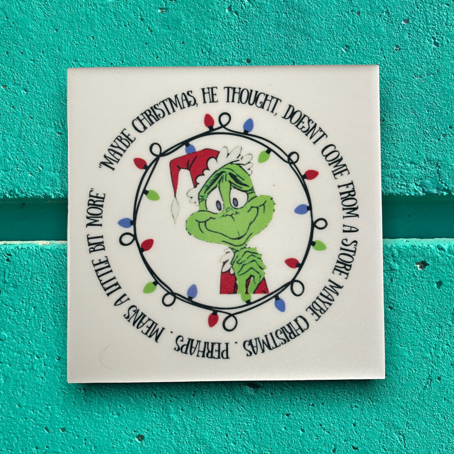 Grinch Themed Coasters - Etsy