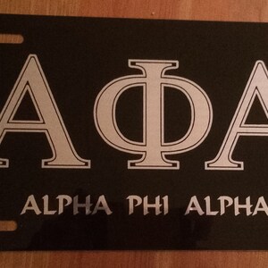 Fraternity/sorority License Plates - Etsy