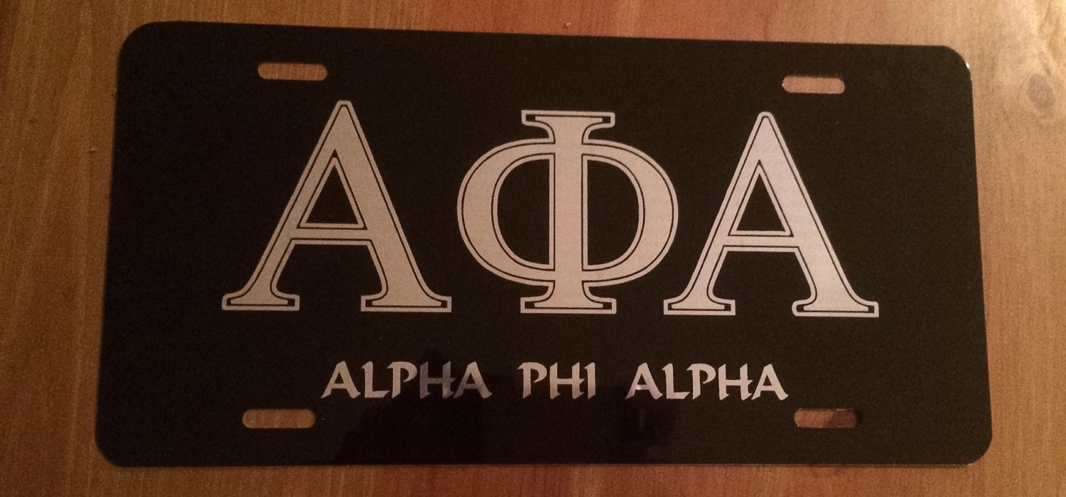 Fraternity/sorority License Plates - Etsy