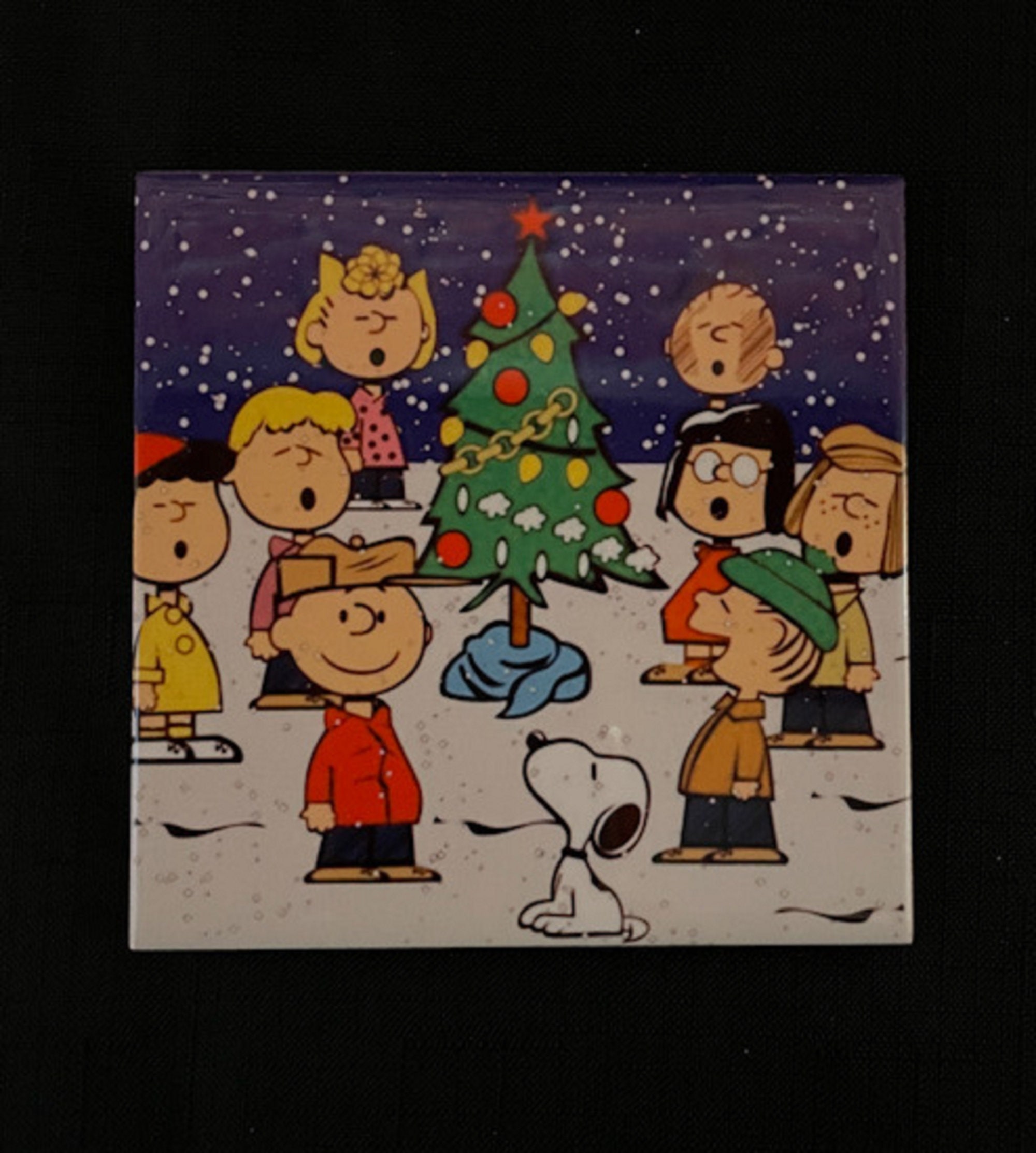 Peanuts Themed Christmas Ceramic Coasters - Etsy