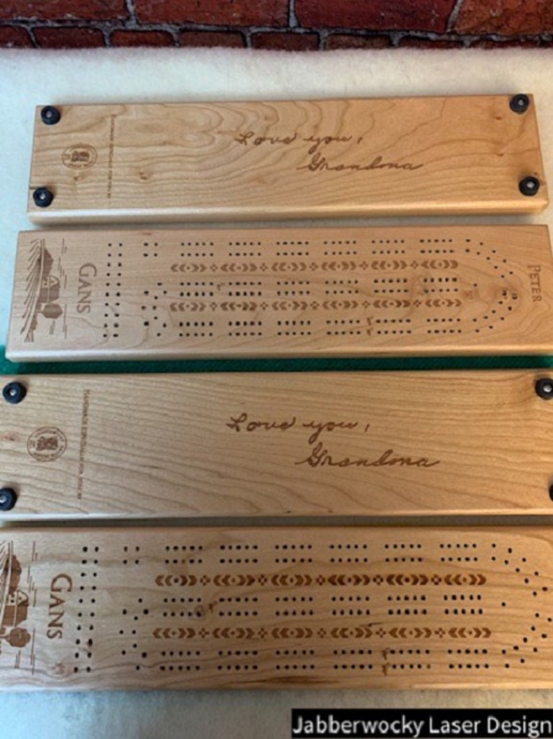 Custom Laser Engraved Cribbage Board - Etsy