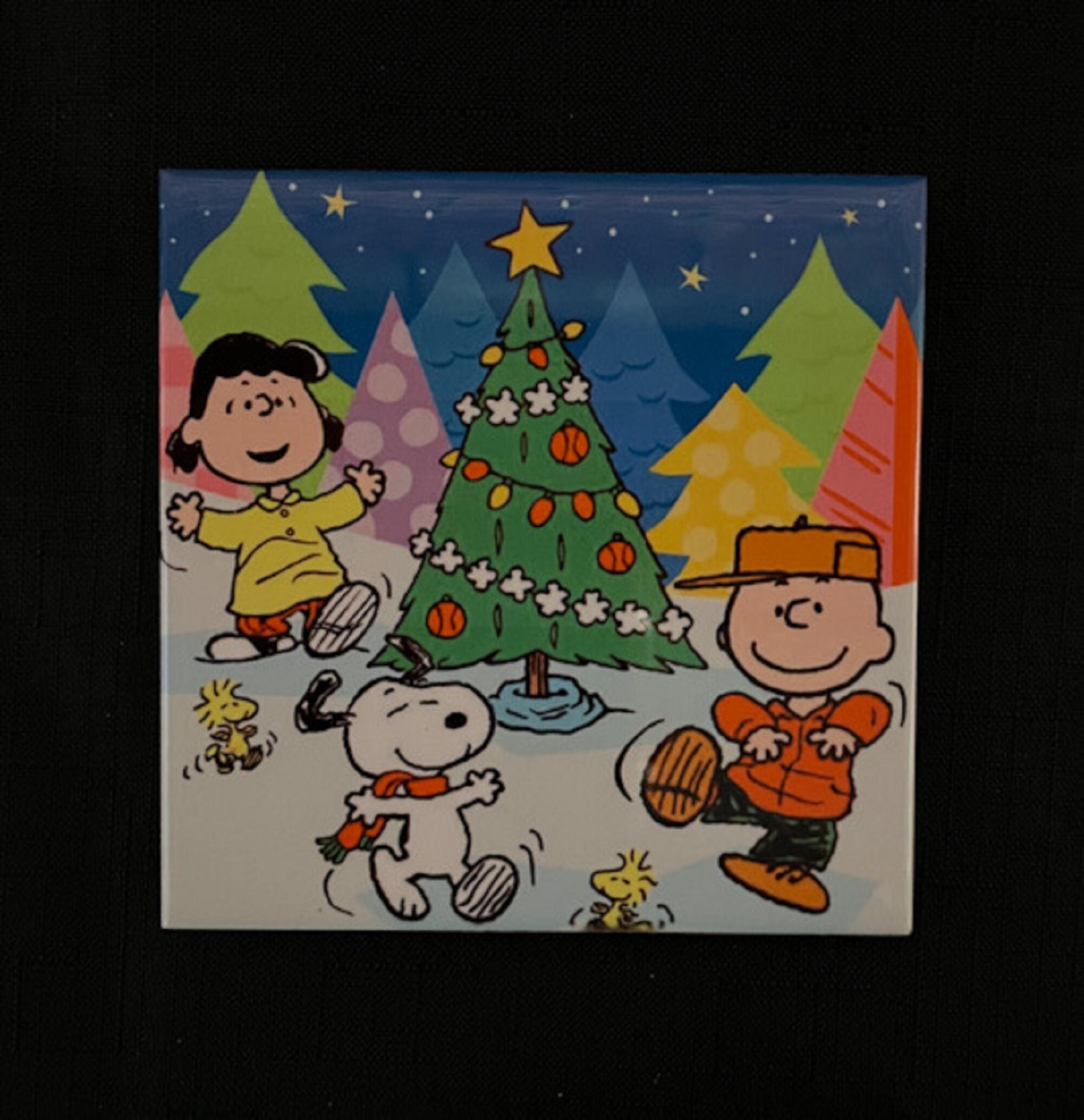 Peanuts Themed Christmas Ceramic Coasters - Etsy