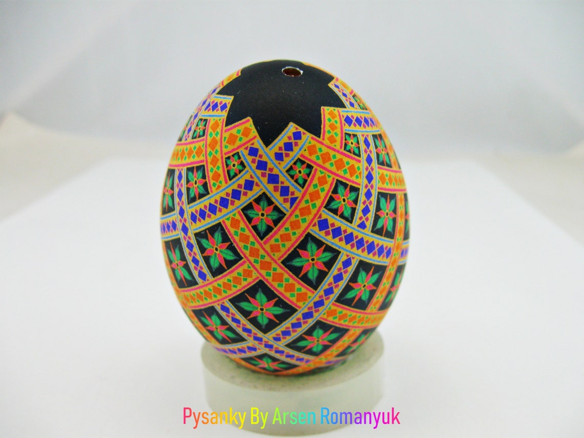 Real Hand-painted Pysanky Eggs Original Art Pysanka Egg Easter | Etsy