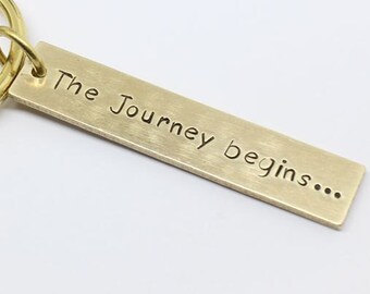 Brass keychain | Etsy