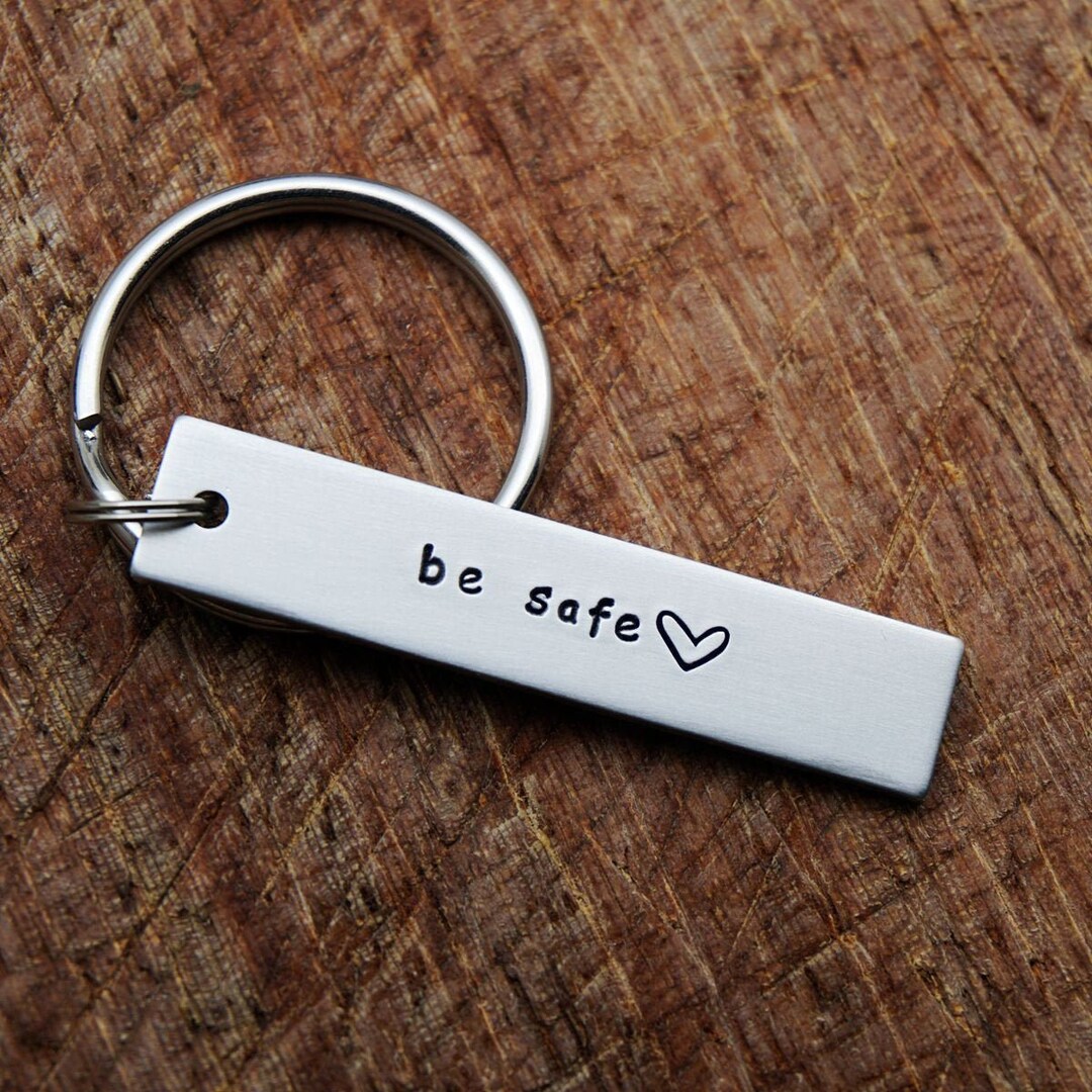 Be Safe Keychainboyfriend Custom Keychain Best Friend - Etsy