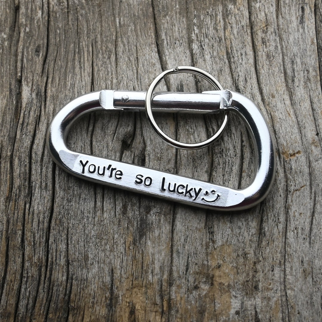 Personalized Carabiner for Everyday Use, Handstamped Carabiner, You're ...