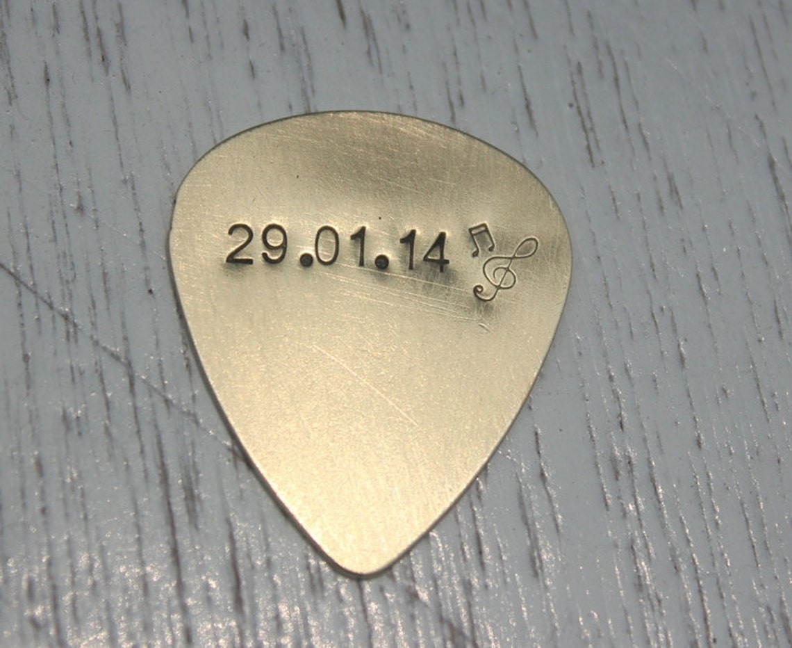 Personalized Guitar Pick Custom Guitar Picks brass Guitar - Etsy