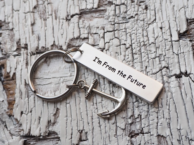 Personalized Anchor Keychain, Stainless Steel Charm, Wedding Gift - Etsy