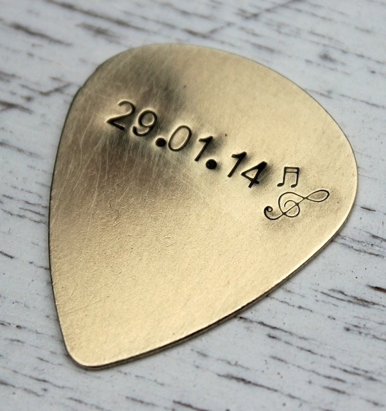 Personalized Guitar Pick Custom Guitar Picks brass Guitar - Etsy